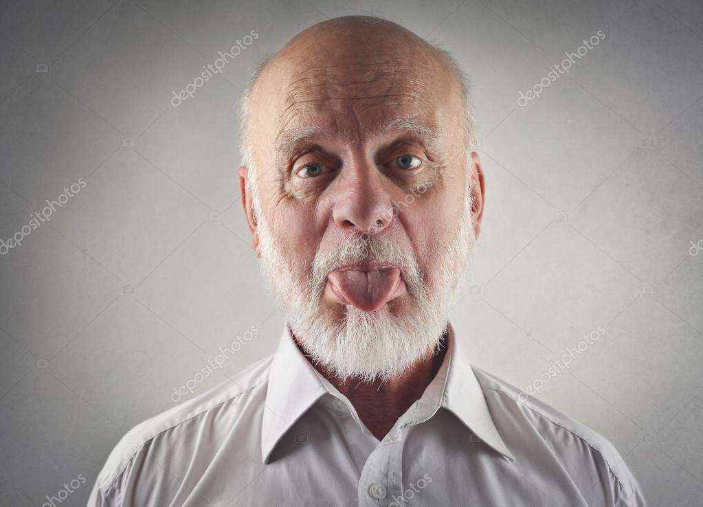 Elderly man making jokes Stock Photo by ©olly18 84769550