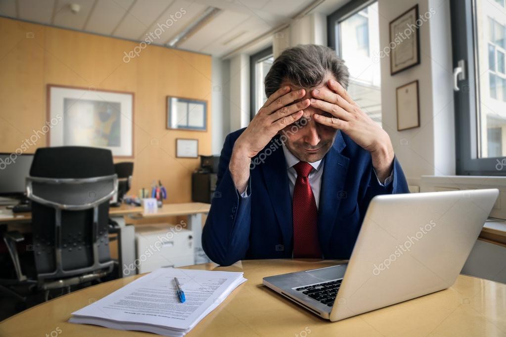 Desperate businessman — Stock Photo © olly18 #84781002