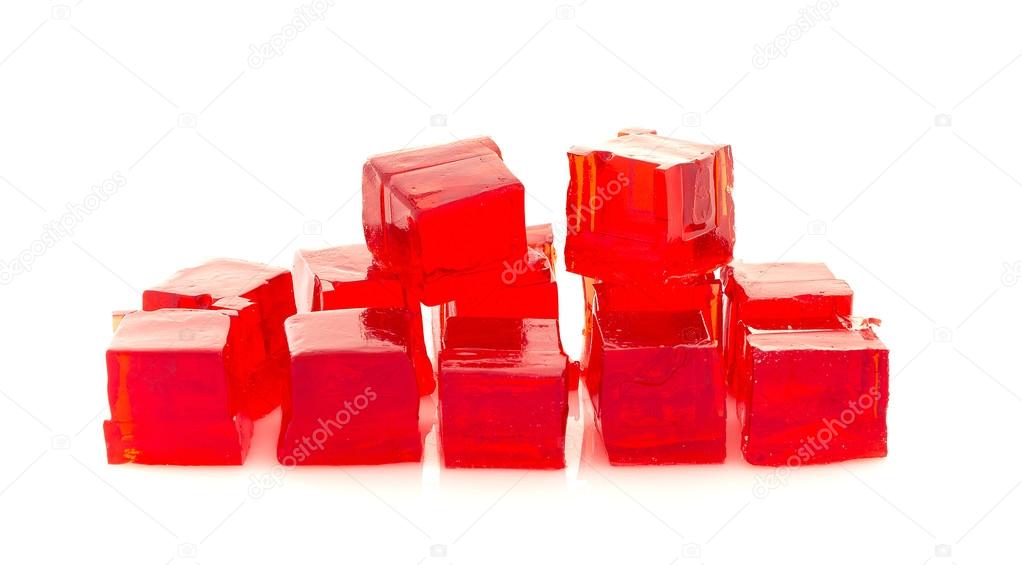 Red Jello Cubes