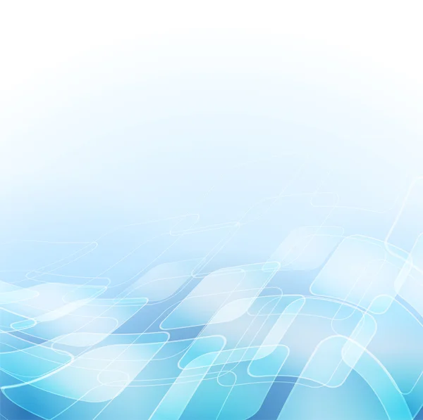 Abstract blue background with flowing transparent shapes Stock Vector ...