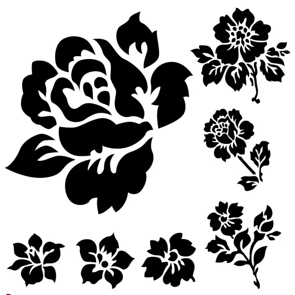 Vector Floral Pattern Stencil