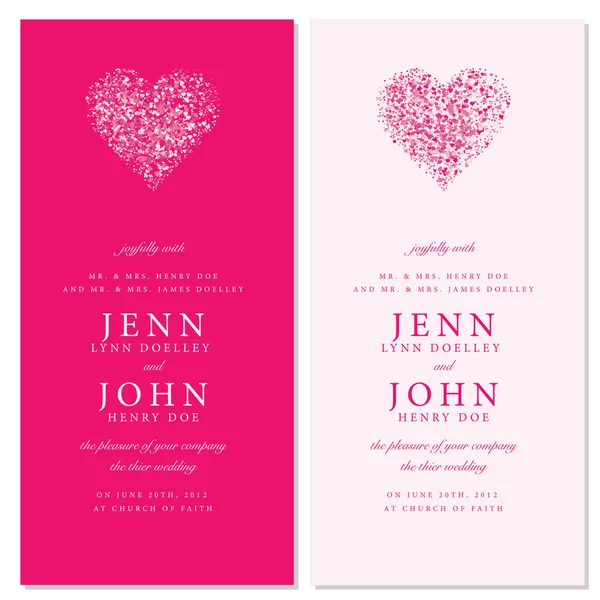 Vector Heart Invitation Frames — Stock Vector © createfirst #10902060