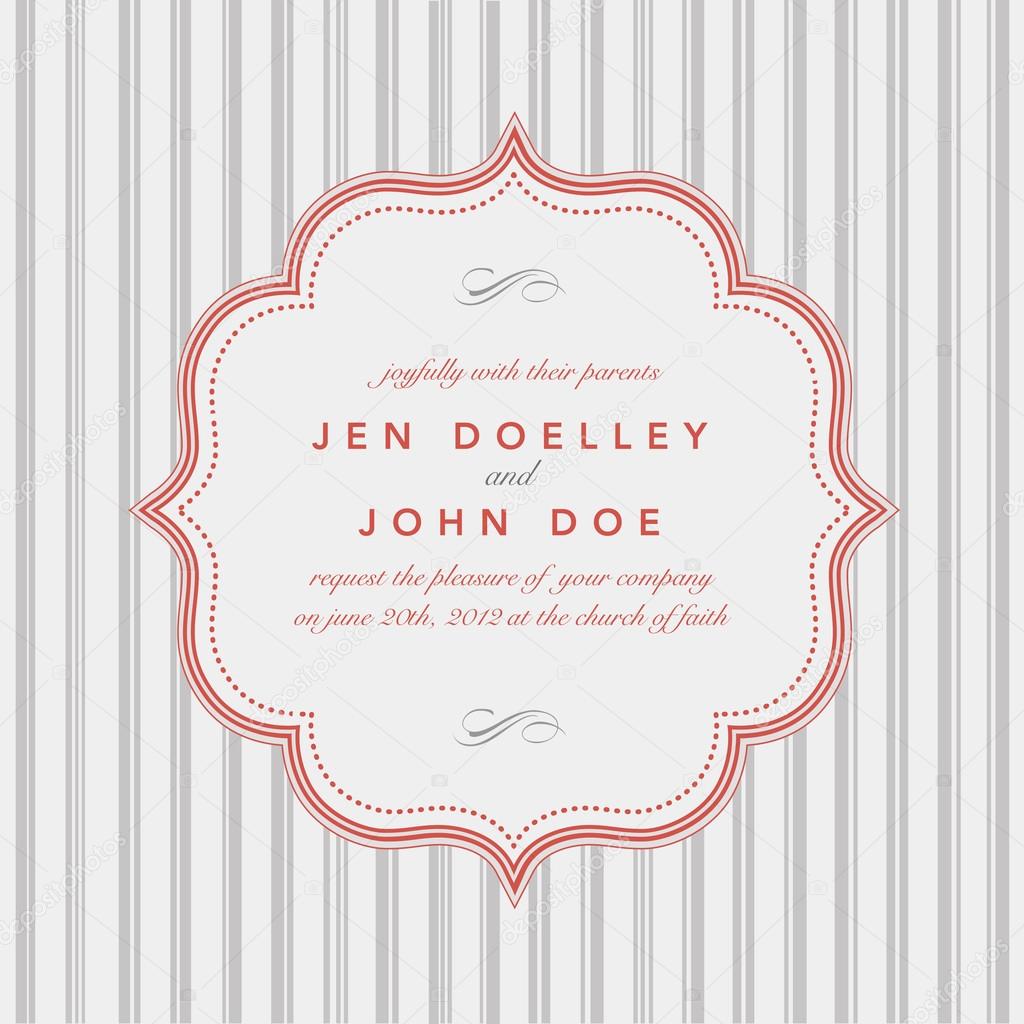 Vector Striped Background and Red Frame Stock Vector by ©createfirst ...