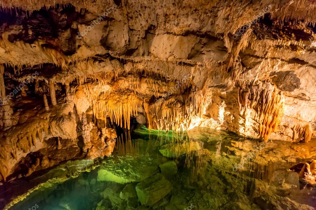 Small pond in cave Stock Photo by ©pklimenko 74422415