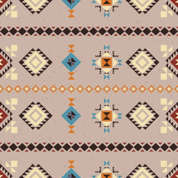 Seamless colorful aztec pattern with birds, flowers and arrow Stock ...