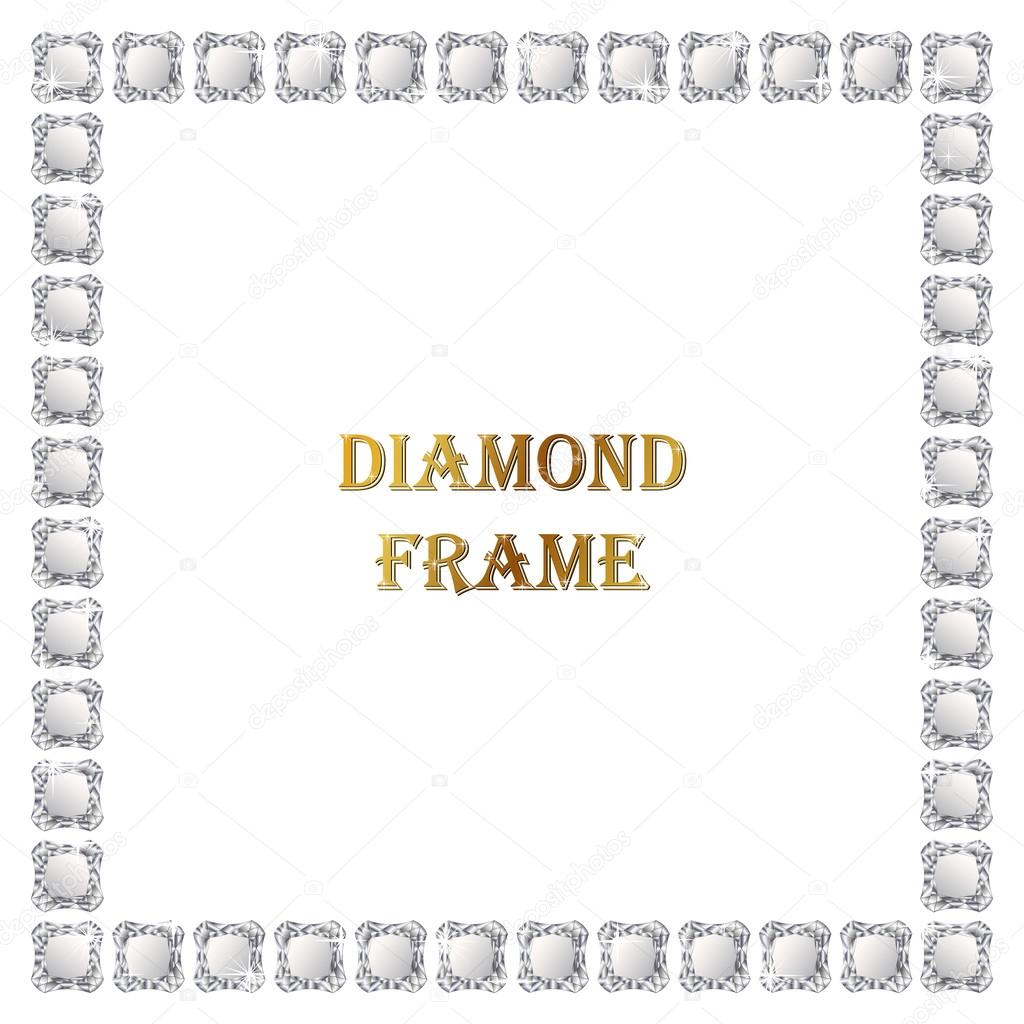 Diamonds square frame Stock Vector Image by ©lolya1988 #123327442