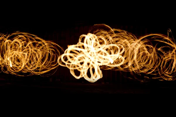 Fire Show Flaming Trails - Stock Image - Everypixel