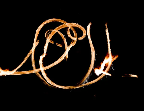 Fire Show Flaming Trails - Stock Image - Everypixel