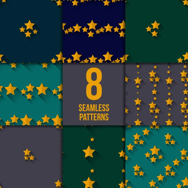 Starry sky seamless pattern set Stock Vector by ©lolya1988 94197366