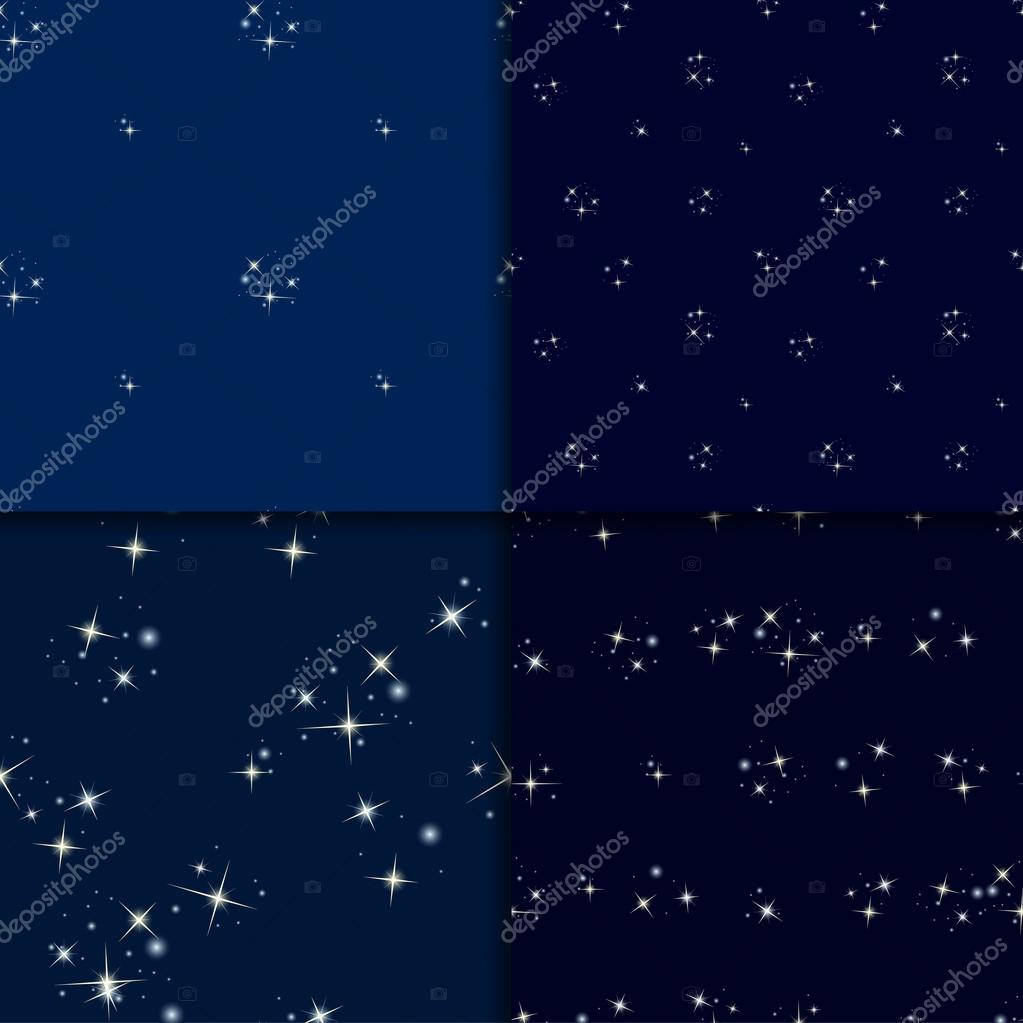 Starry sky seamless pattern set Stock Vector Image by ©lolya1988 #94369406