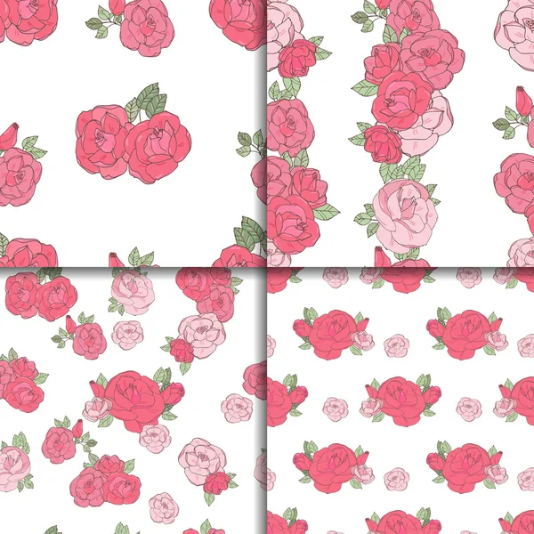 Plantilla rosas imágenes de stock de arte vectorial | Depositphotos