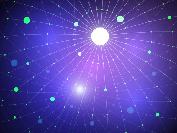 Abstract scheme background with lattice sphere and nodes. ⬇ Vector ...