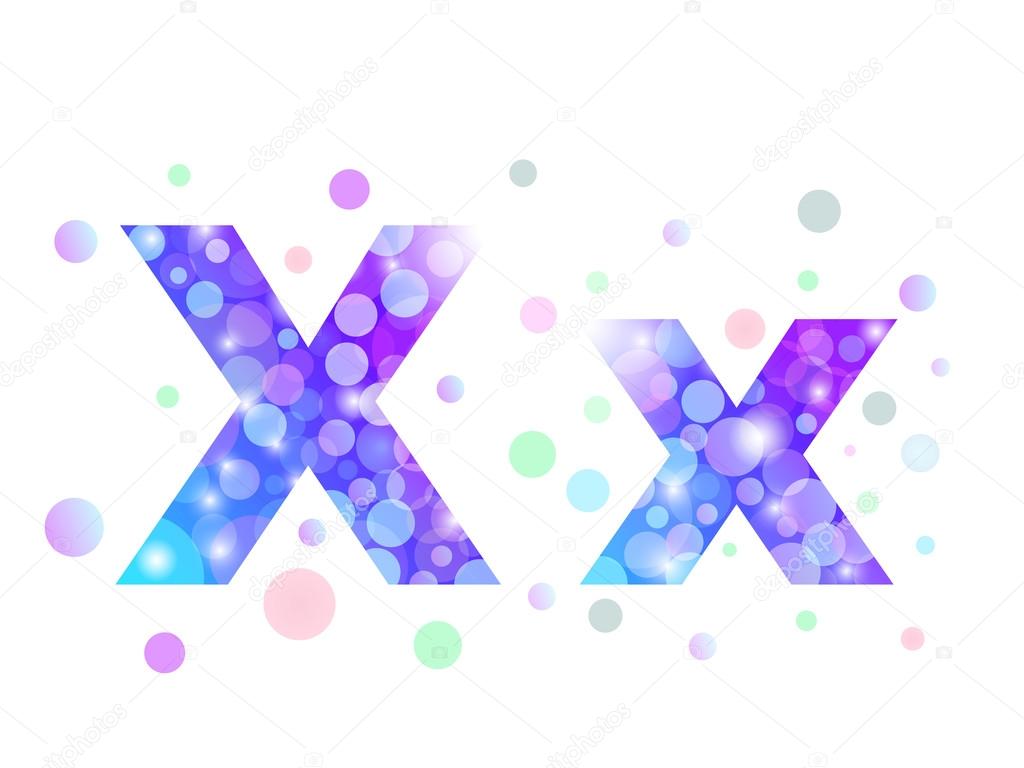 Beautiful alphabet from bokeh texture. Stock Vector Image by ©ivn3da ...