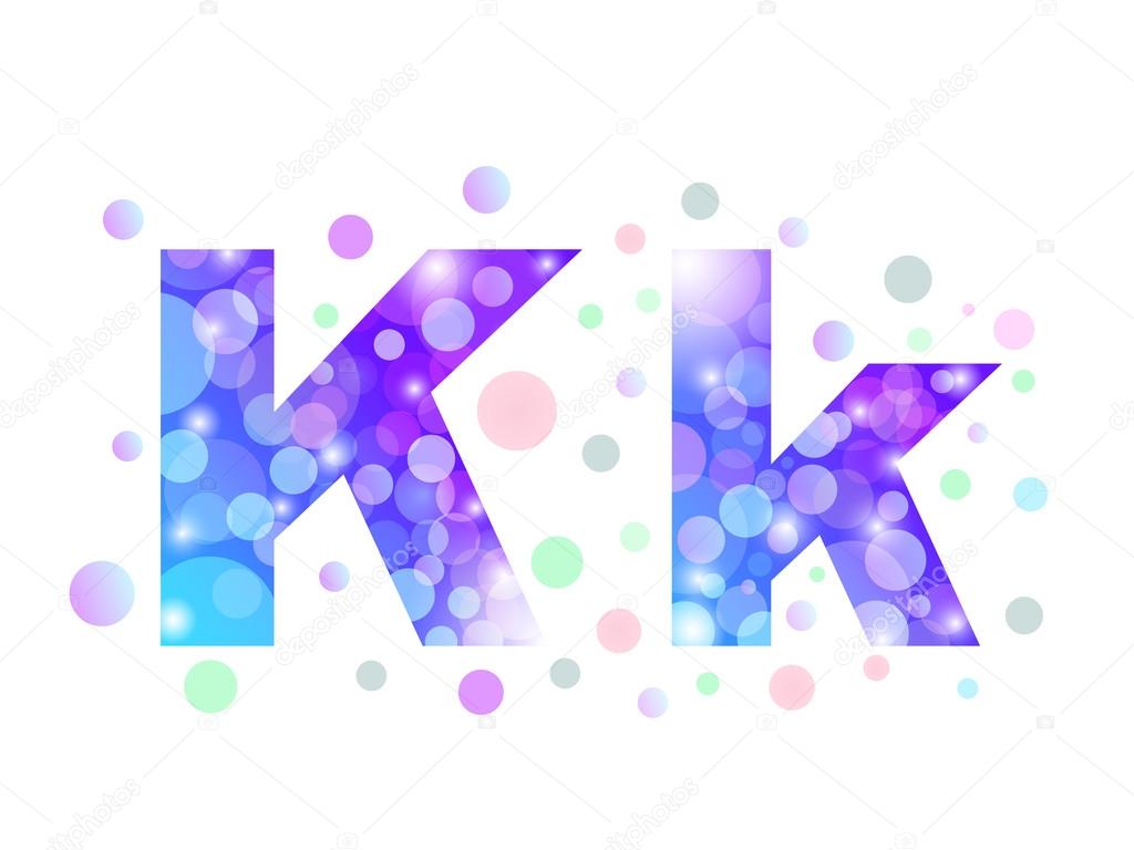 Beautiful alphabet from bokeh texture. Stock Vector Image by ©ivn3da ...
