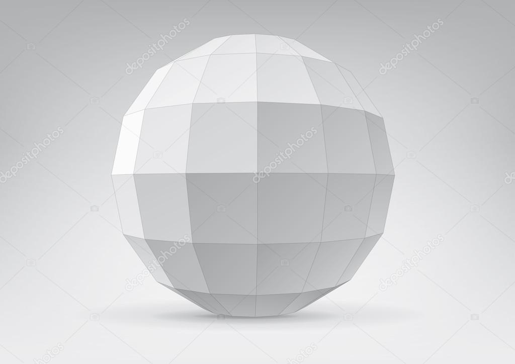 Sphere with rectangular faces Stock Vector Image by ©archetype #67982053