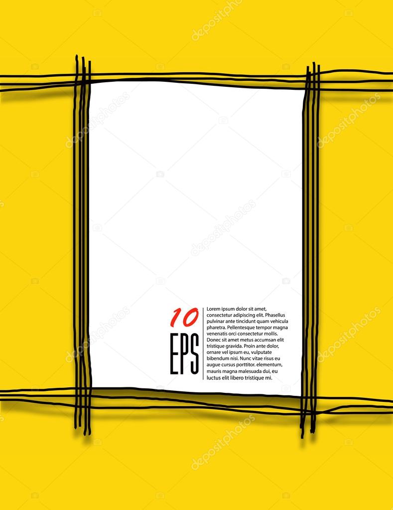 Hand drawn vector framework, cartoon style. Stock Vector by ©DIDDLE ...