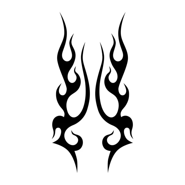 Flames Tattoo Flash