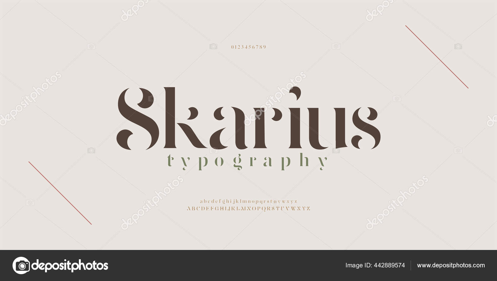 Elegant Modern Alphabet Letters Font Classic Lettering Minimal Fashion ...