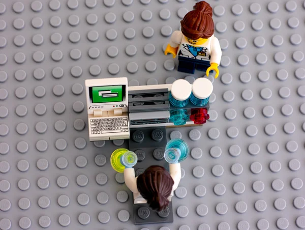 Lego scientists near laboratory computer – Stock Editorial Photo ...