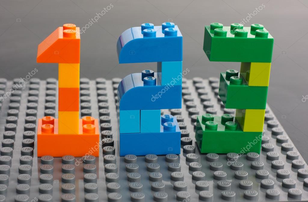 Lego custom numbers 1, 2, 3 – Stock Editorial Photo © Rosinka79 #69472683