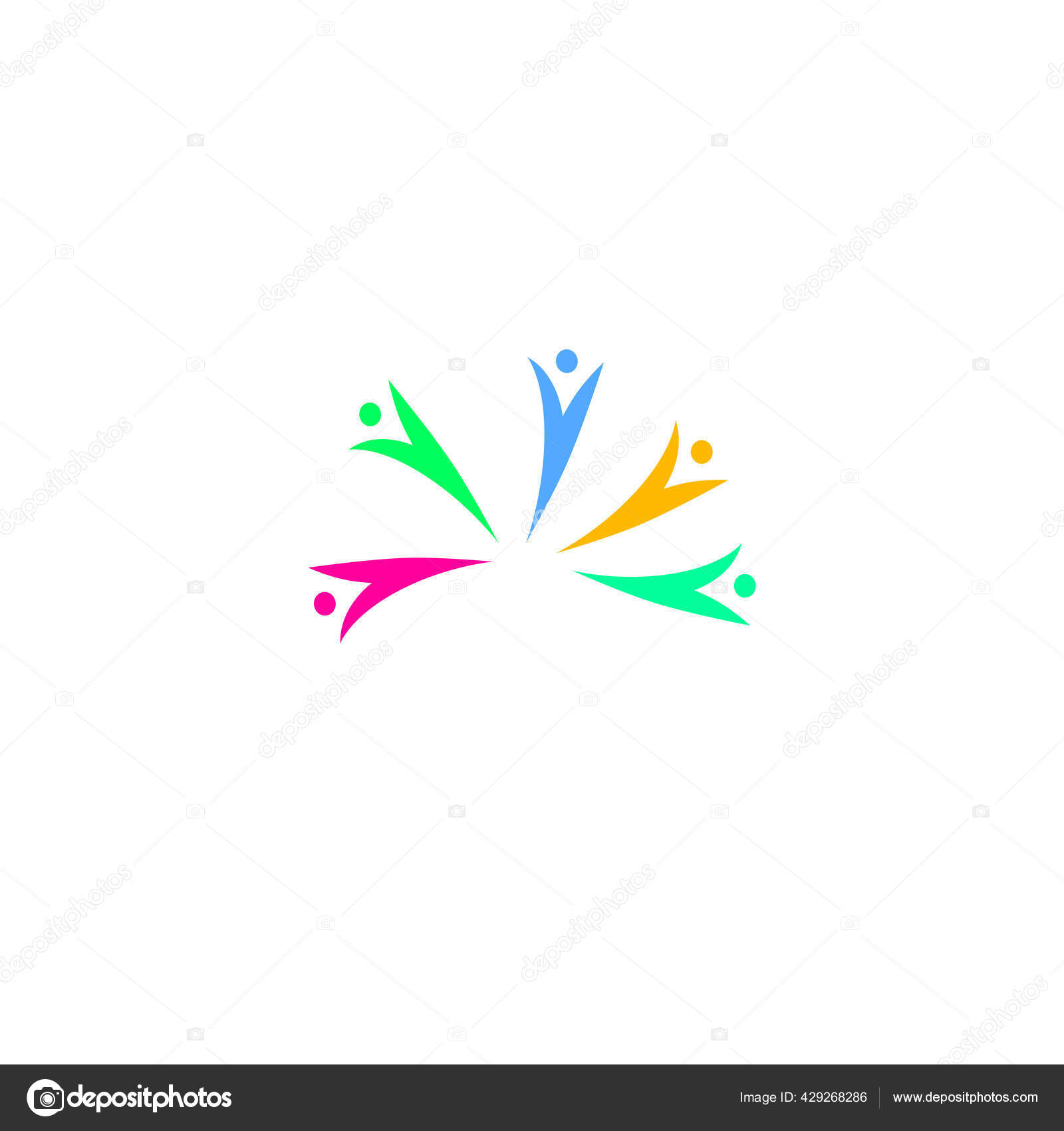 Logo Design Art People Creative Crowd Employers Sign Symbol Logo Stock ...