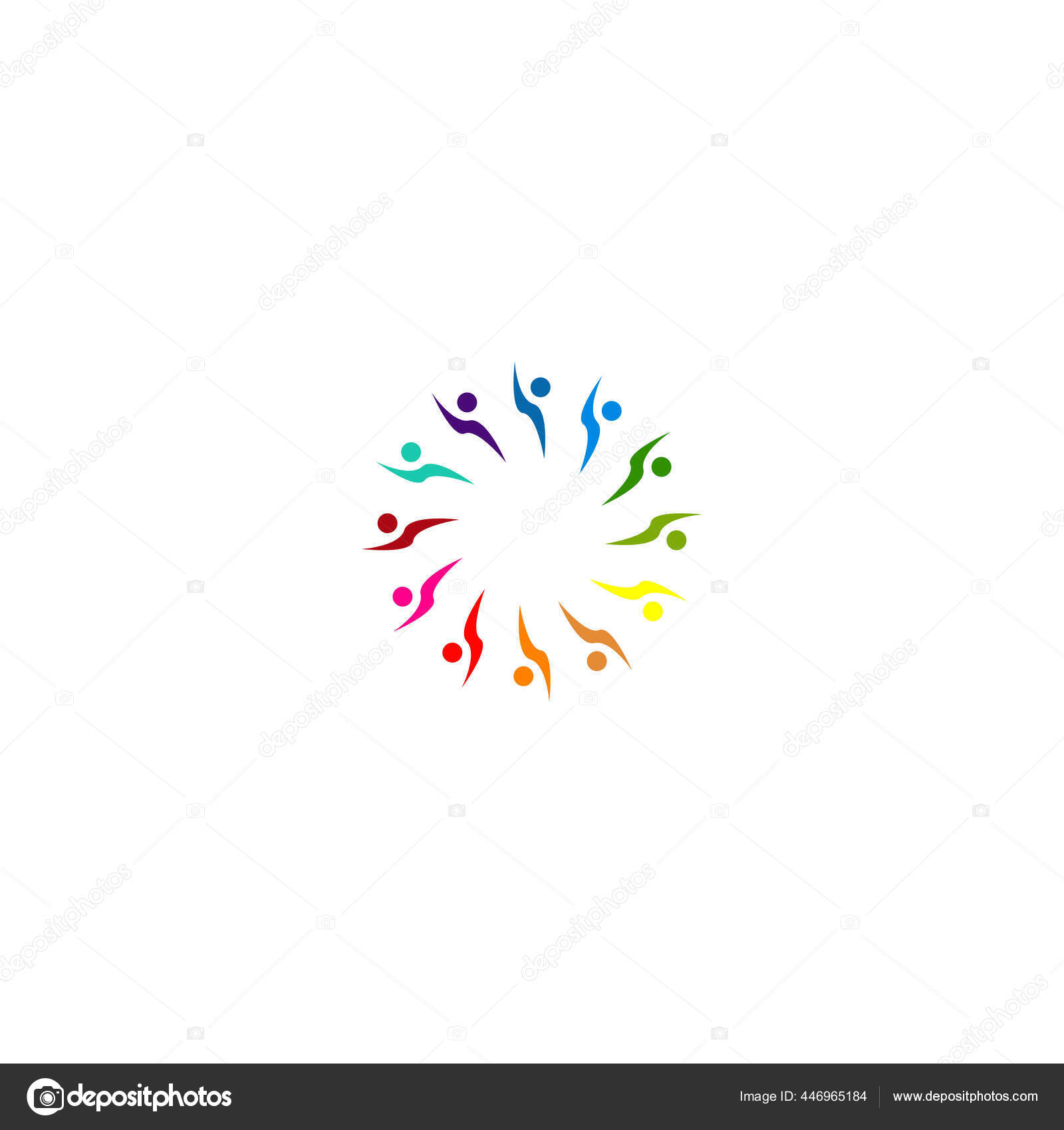 Señal Poder Gente Símbolo Ilustraciones Del Logotipo Aislado Blanco ...