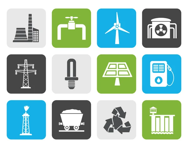 Electricity and power icons Stock Vector Image by ©stoyanh #4989439
