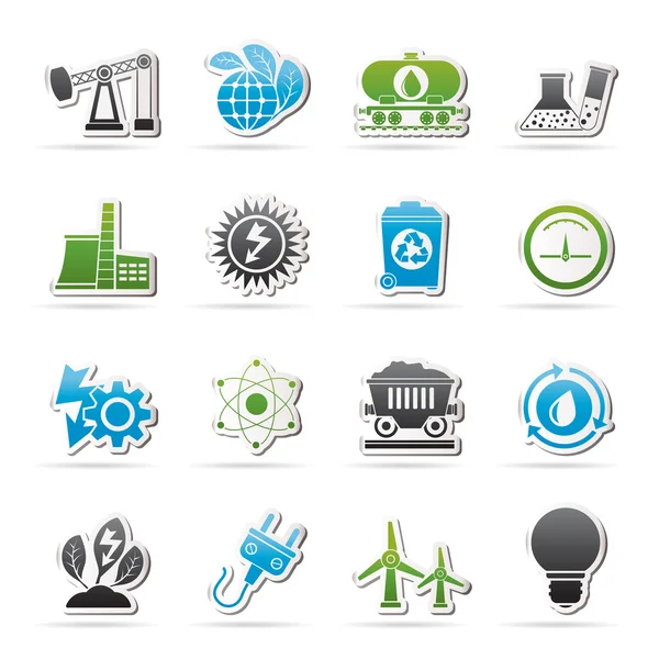 Electricity and power icons Stock Vector Image by ©stoyanh #4989439