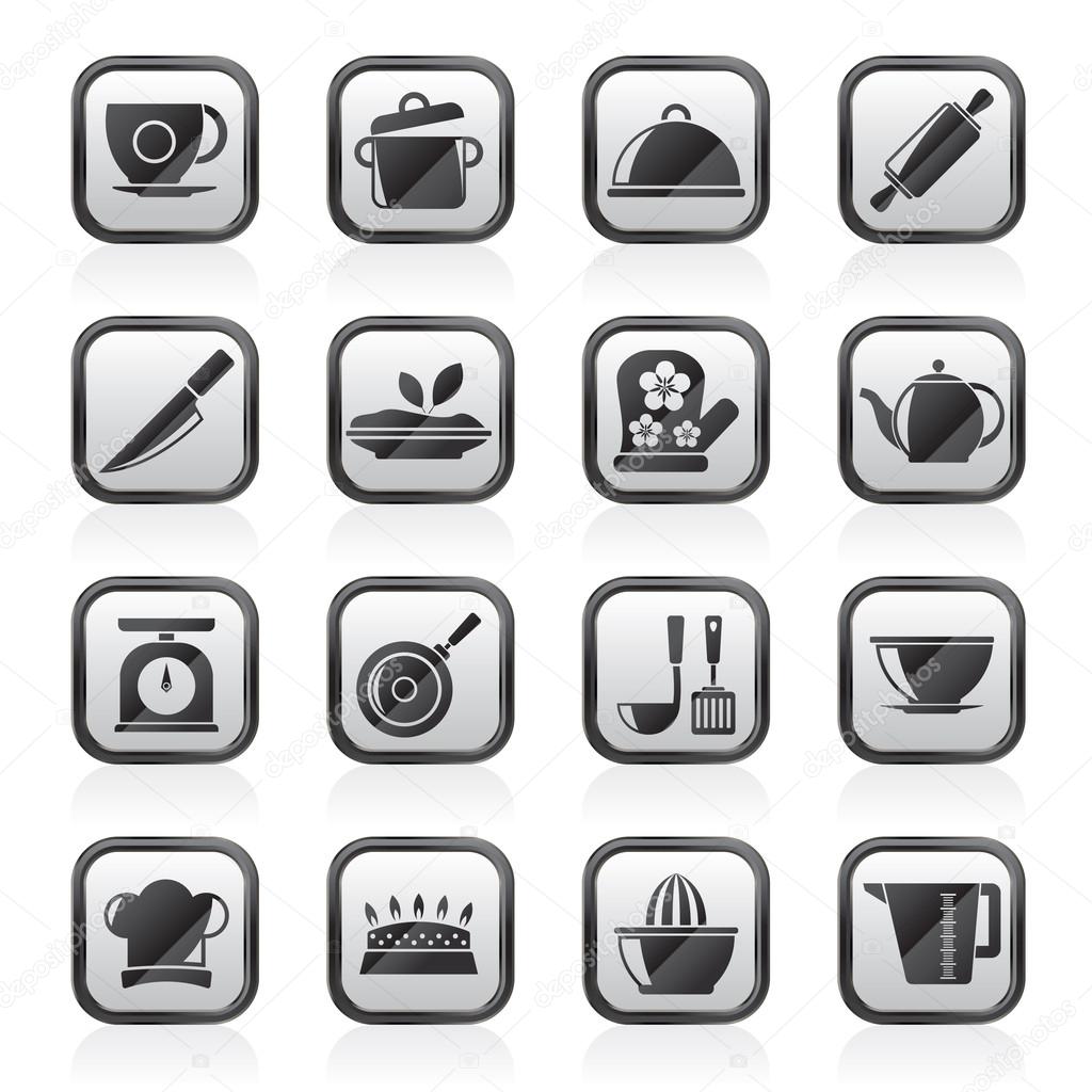 Restaurant and kitchen items icons Stock Vector Image by ©stoyanh #78085628