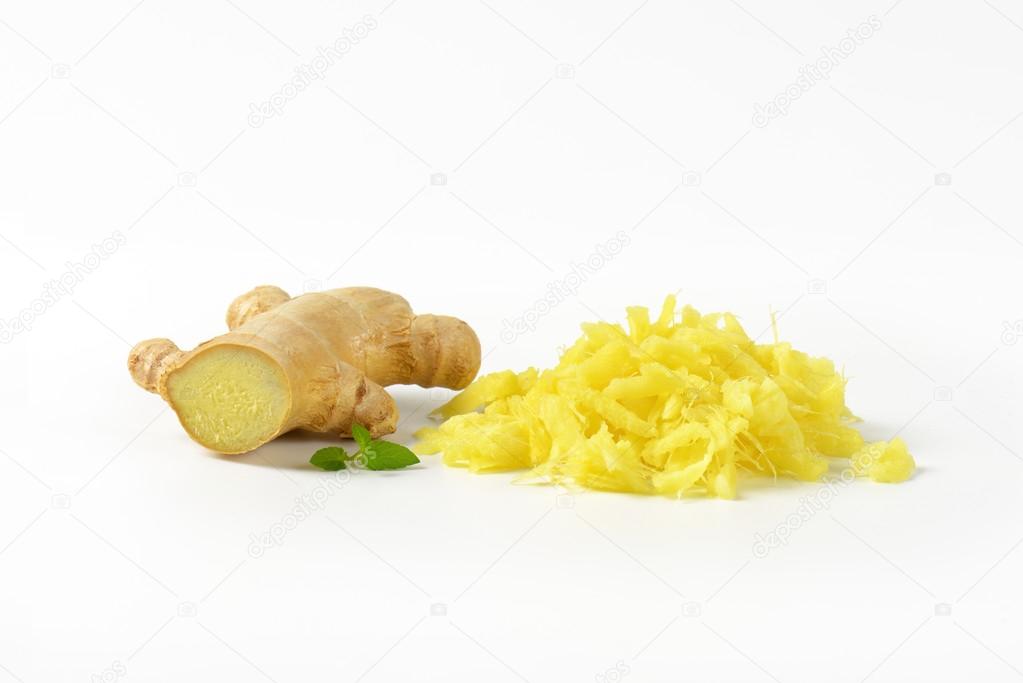 Whole and grated ginger root Stock Photo by ©ajafoto 118449344 Whole and grated ginger root Stock Photo by ©ajafoto 118449344