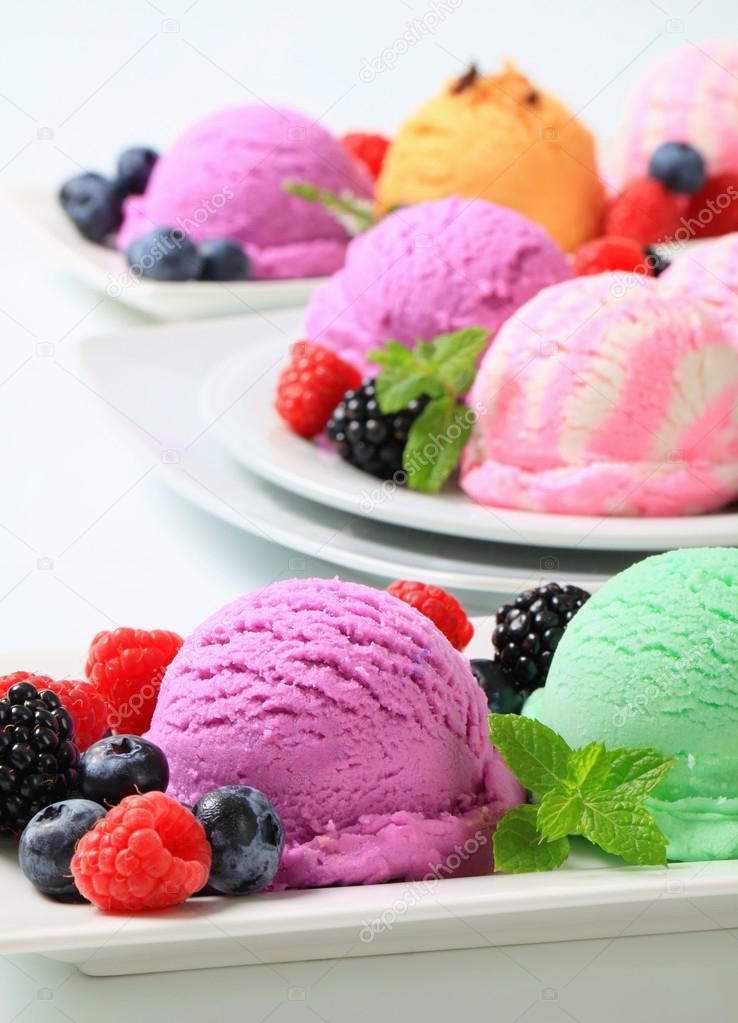Selection of ice cream flavors Stock Photo by ©ajafoto 76500479 Selection of ice cream flavors Stock Photo by ©ajafoto 76500479