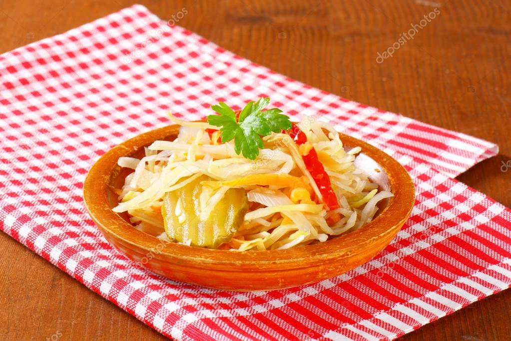 repollo encurtido en vinagre