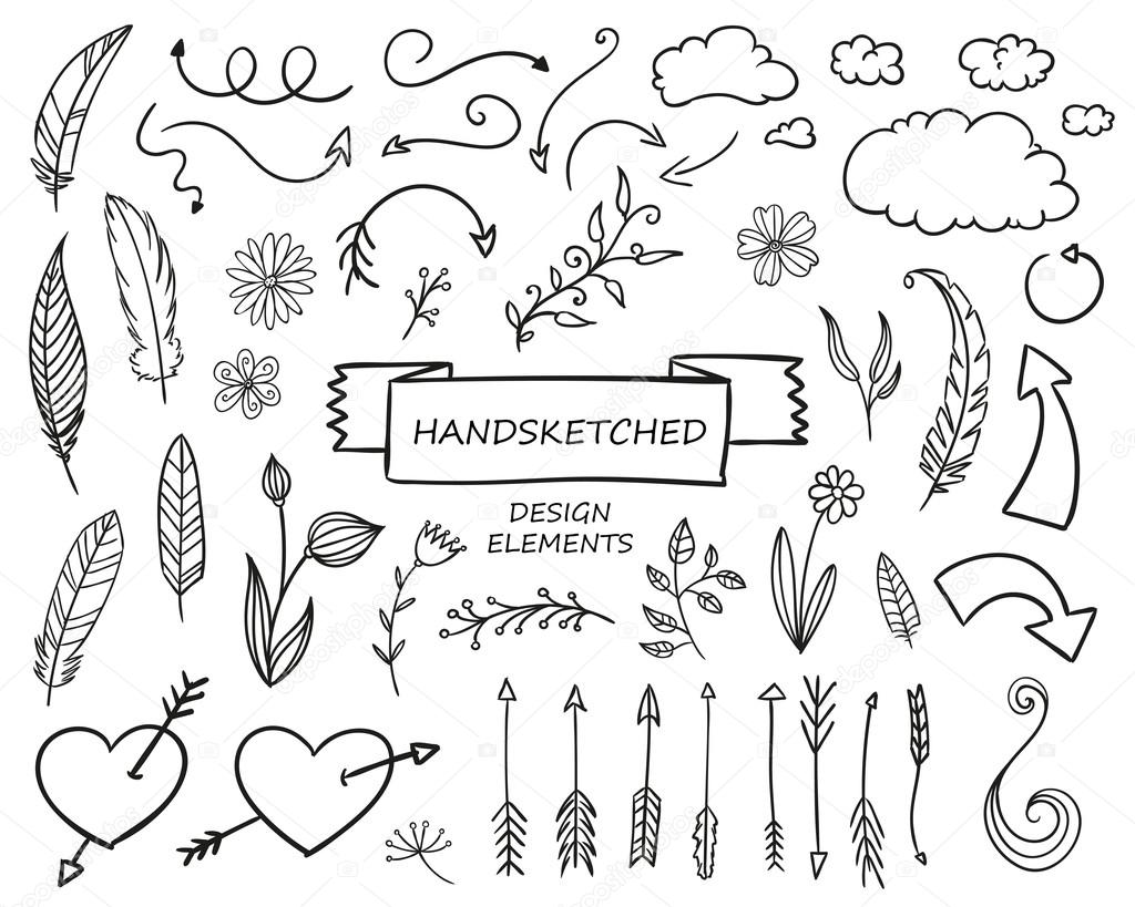 Vector Hand Drawn Design Elements Stock Illustration by ...