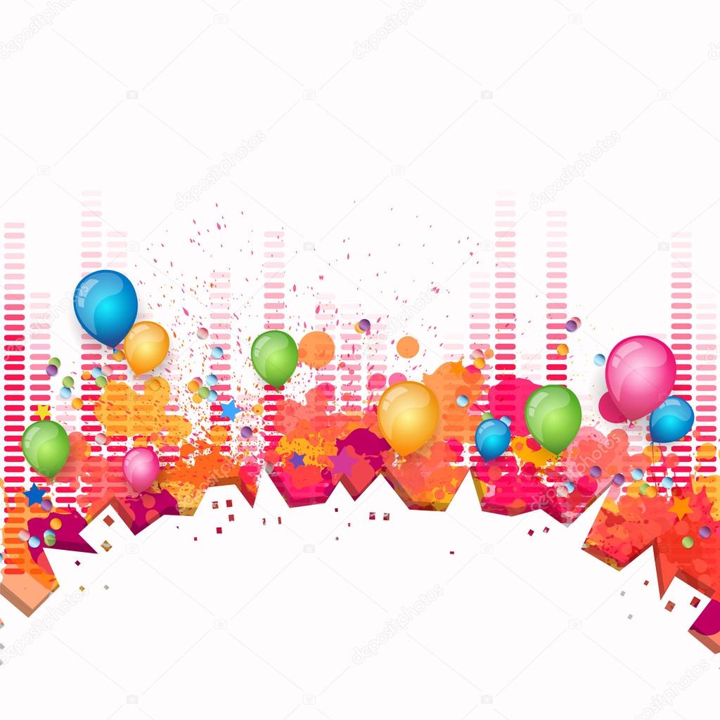 Vector City Background with Music Equalizer Stock Vector Image by ...