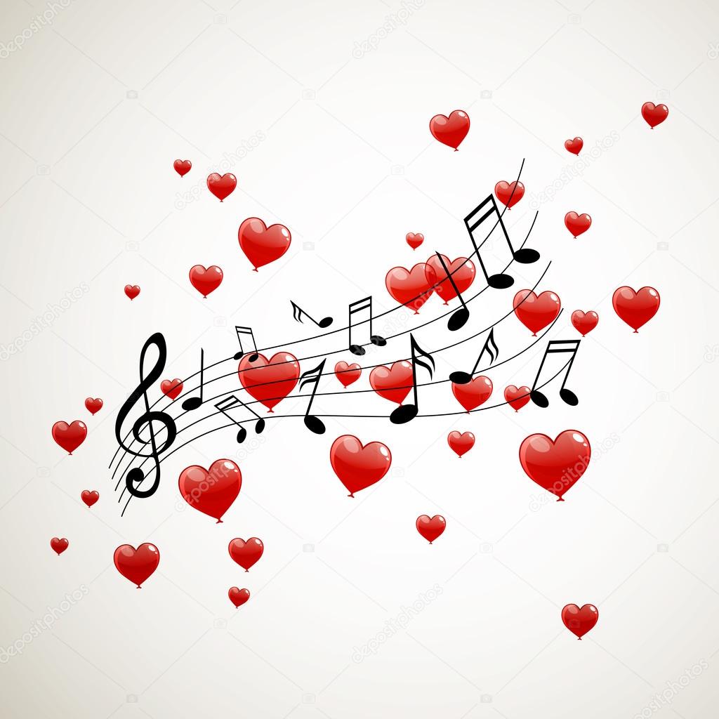 Notes De Musique Coeur Clipart Notes De Musique Sous La Forme D'une