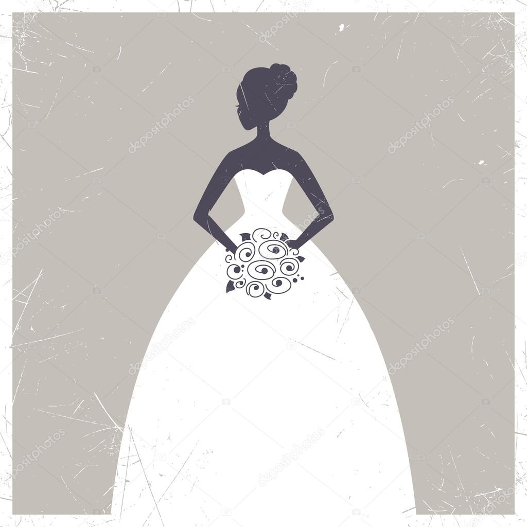 Vector Beautiful Bride Stock Vector Image by ©ramonakaulitzki #53518145