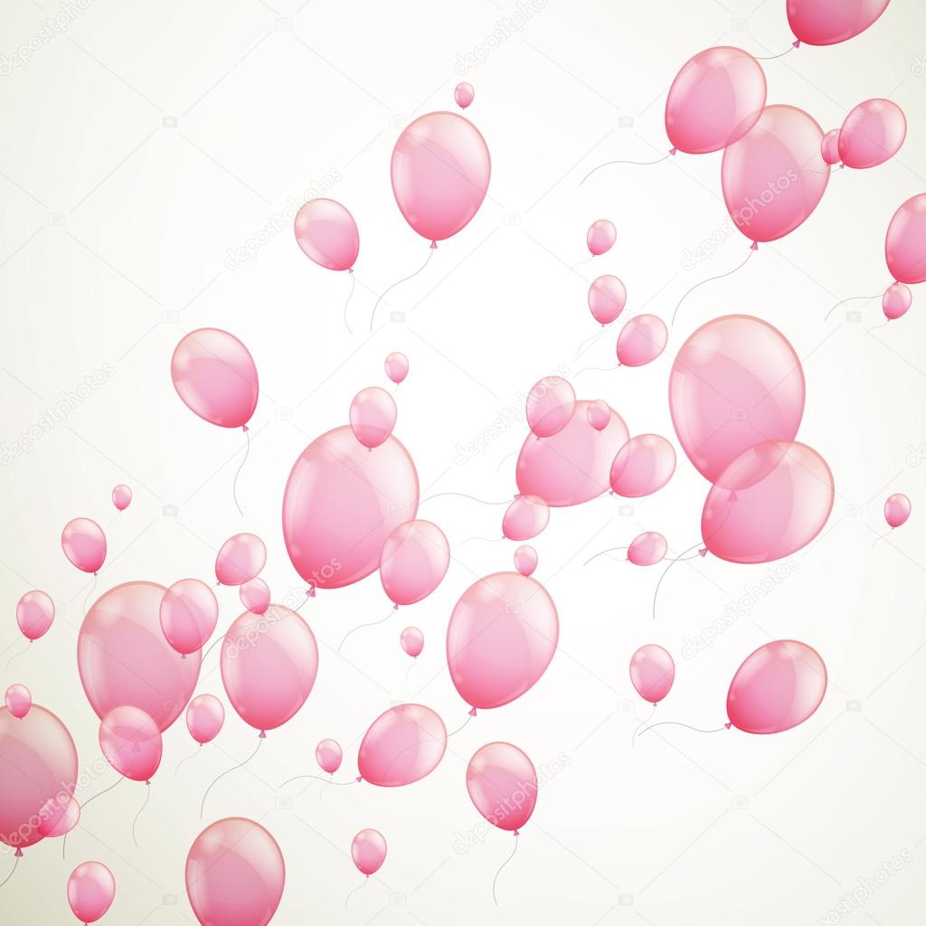 Vector Flying Balloons Stock Vector by ©ramonakaulitzki 53518445