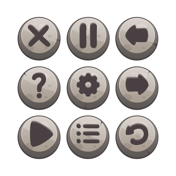 Vector Set of Menu Buttons for Web or Game Design Stock Vector Image by ...