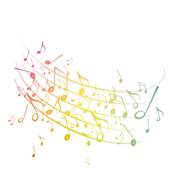 Colorful Music notes — Stock Vector © ramonakaulitzki #22500567