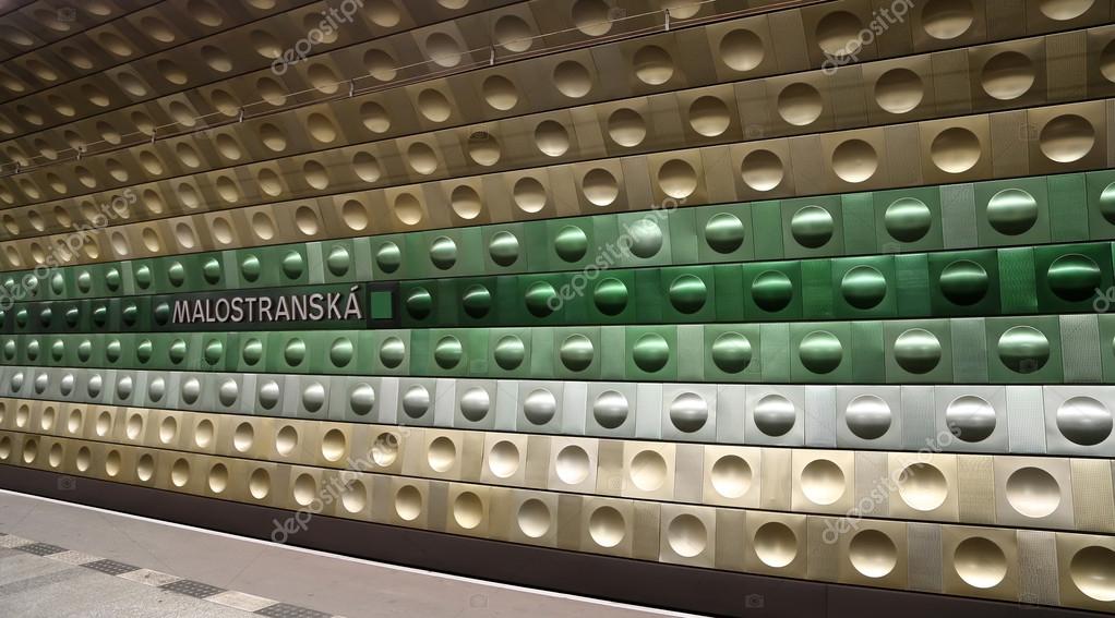 Metro Underground Station, Prague, Czech Republic — Stock Photo ...