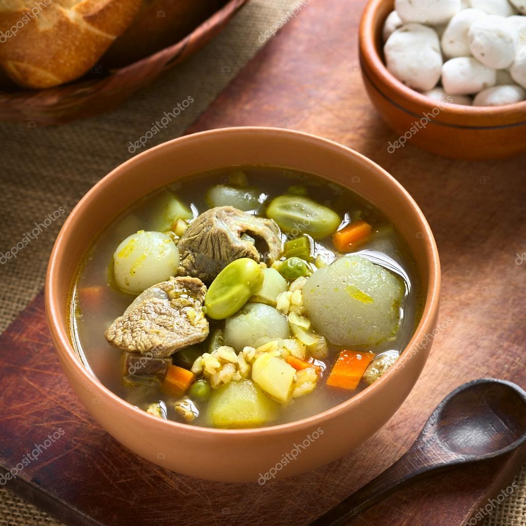 Bolivian Soup Called Chairo de Tunta — Stock Photo © ildi_papp #67200281