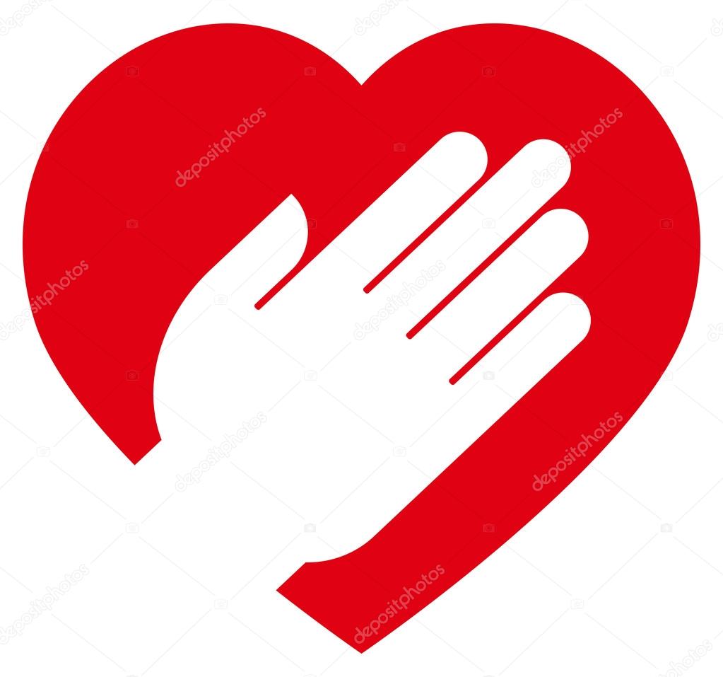 Hand on heart icon Stock Vector by ©furtaev 64536265