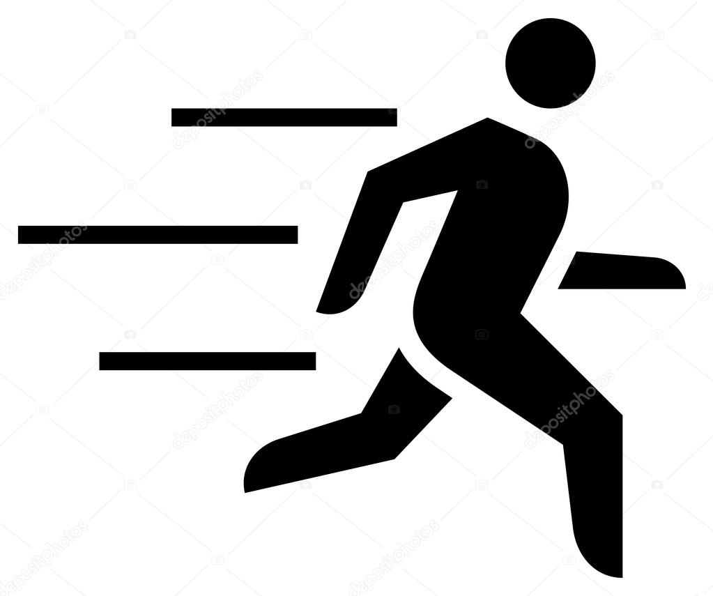 Fast running man icon — Stock Vector © furtaev #67415043