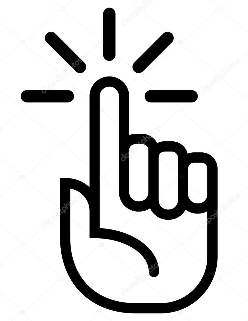 Icône doigt d'attention Stock Vector by ©furtaev 71448037