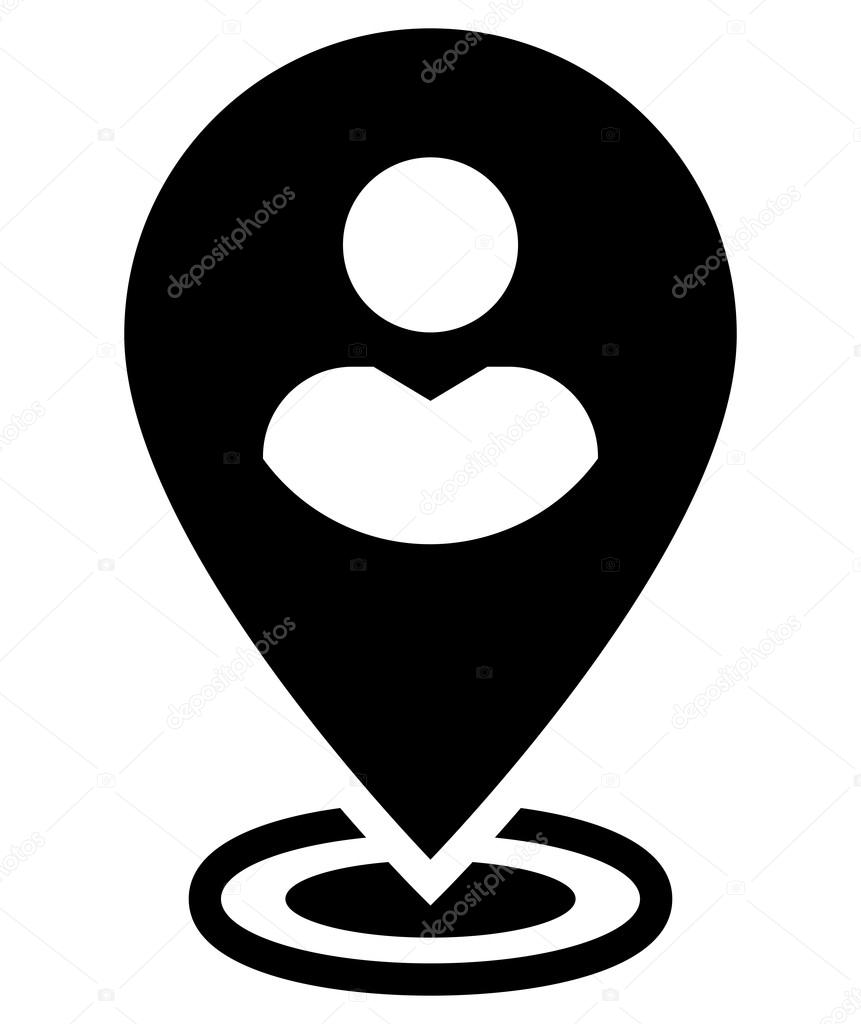 User on map icon — Stock Vector © furtaev #72367545