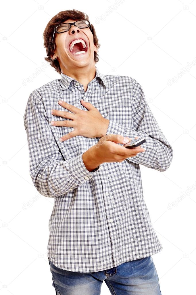 Homeless Black Man Laughing