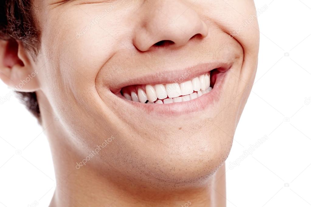 Awesome toothy smile closeup — Stock Photo © furtaev #98501462