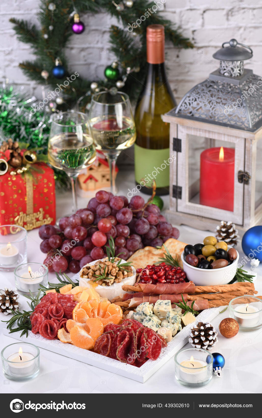 Delicacy Assorted Appetizer Platter Salami Cheese Grissini Wrapped ...