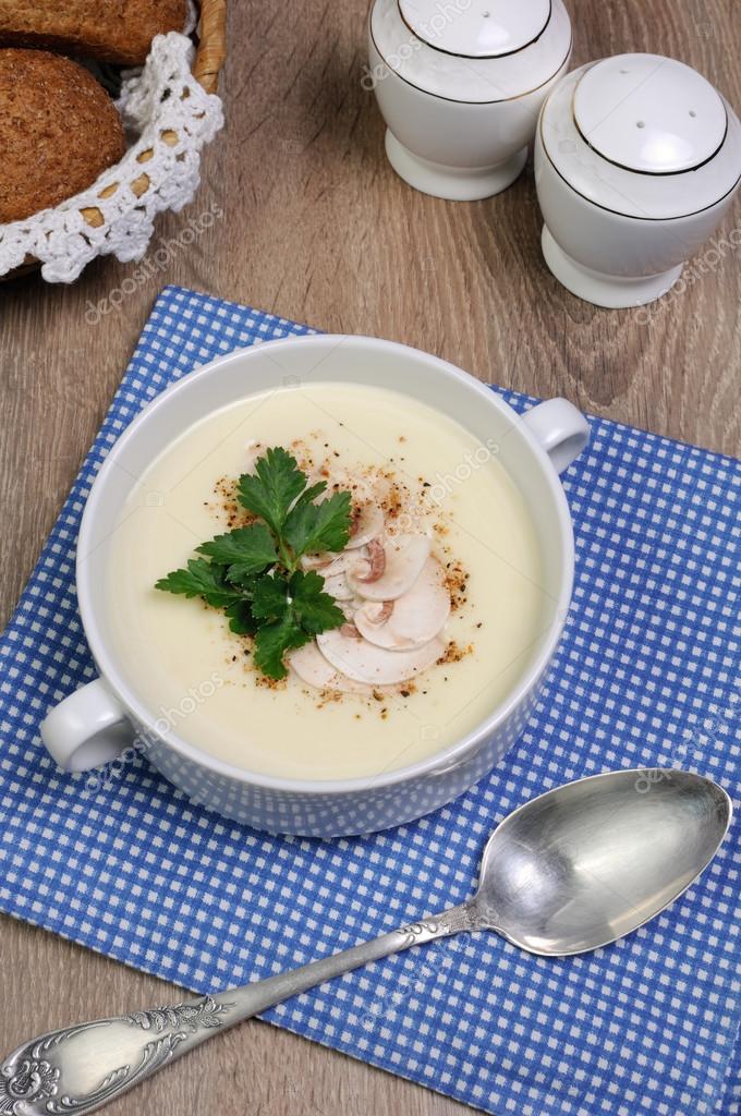 Mushroom soup puree Stock Photo by ©apolonia 69455793