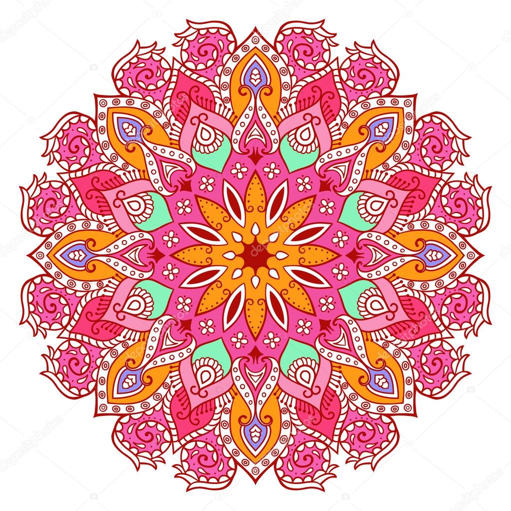 Decor floral mandala Stock Vector by ©arlatis 108122180
